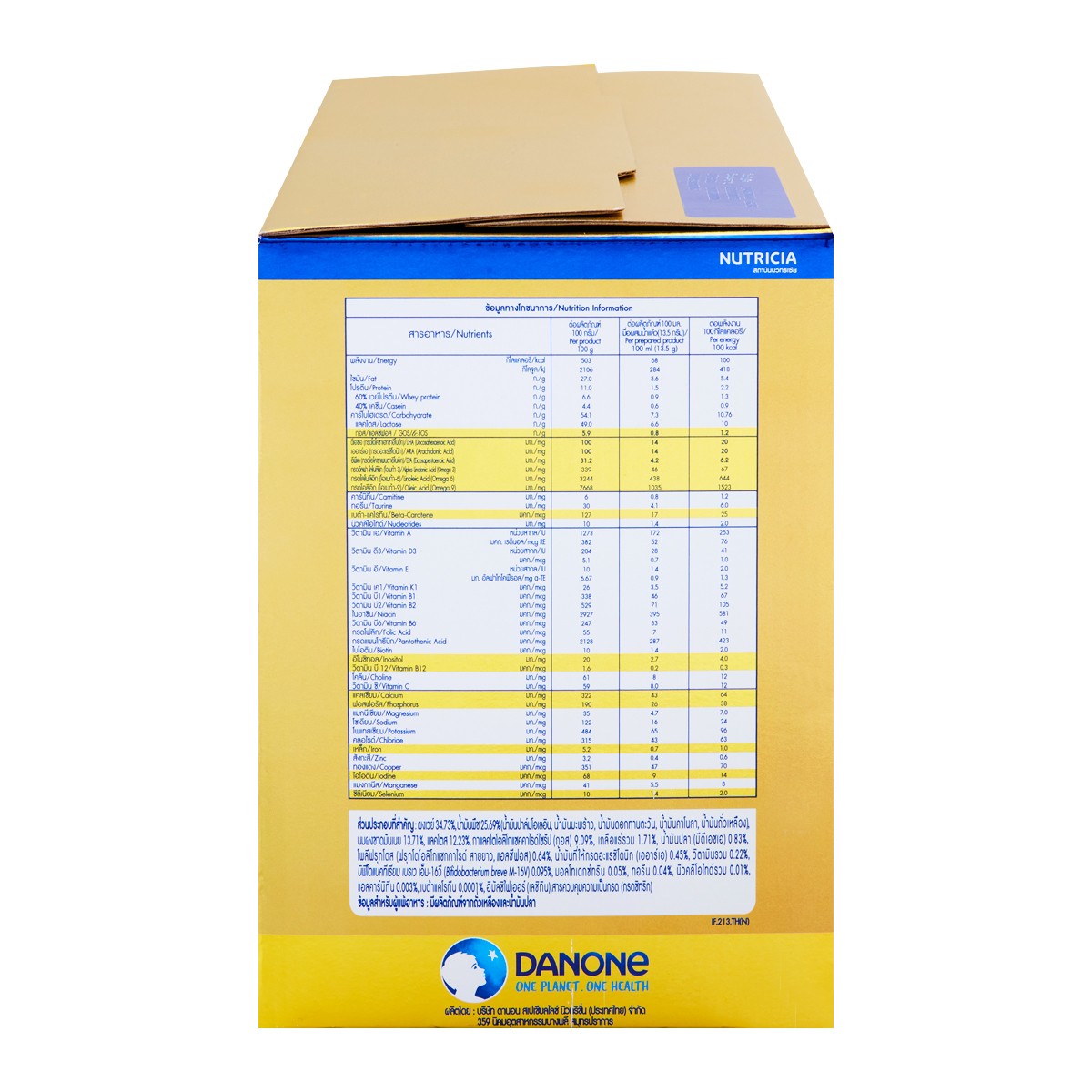 ไฮคิว ซูเปอร์โกลด์ พลัส ซี-ซินไบโอโพรเทก นมผงดัดแปลงสำหรับทารก ช่วงวัย ...