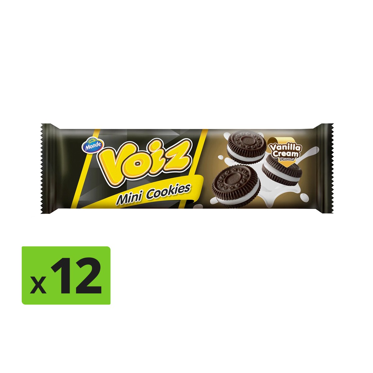 วอยซ์ มินิคุกกี้ ครีมกลิ่นวานิลลา 30 ก. แพ็ค 12 - Big C Online