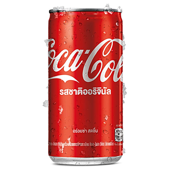 โค้ก น้ำอัดลม รสออริจินัล 180 มล. แพ็ค 4 กระป๋อง - Big C Online