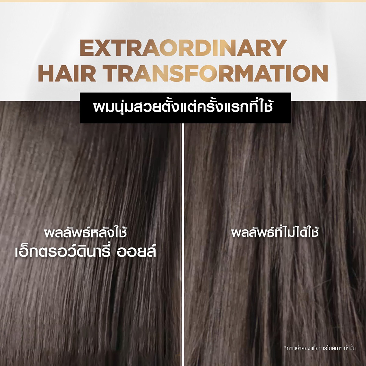 ลอรีอัล ปารีส เอลเซฟ เอ็กซ์ตรอว์ดินารี่ ออยล์ สำหรับผมชี้ฟูจัดทรงยาก สี ...