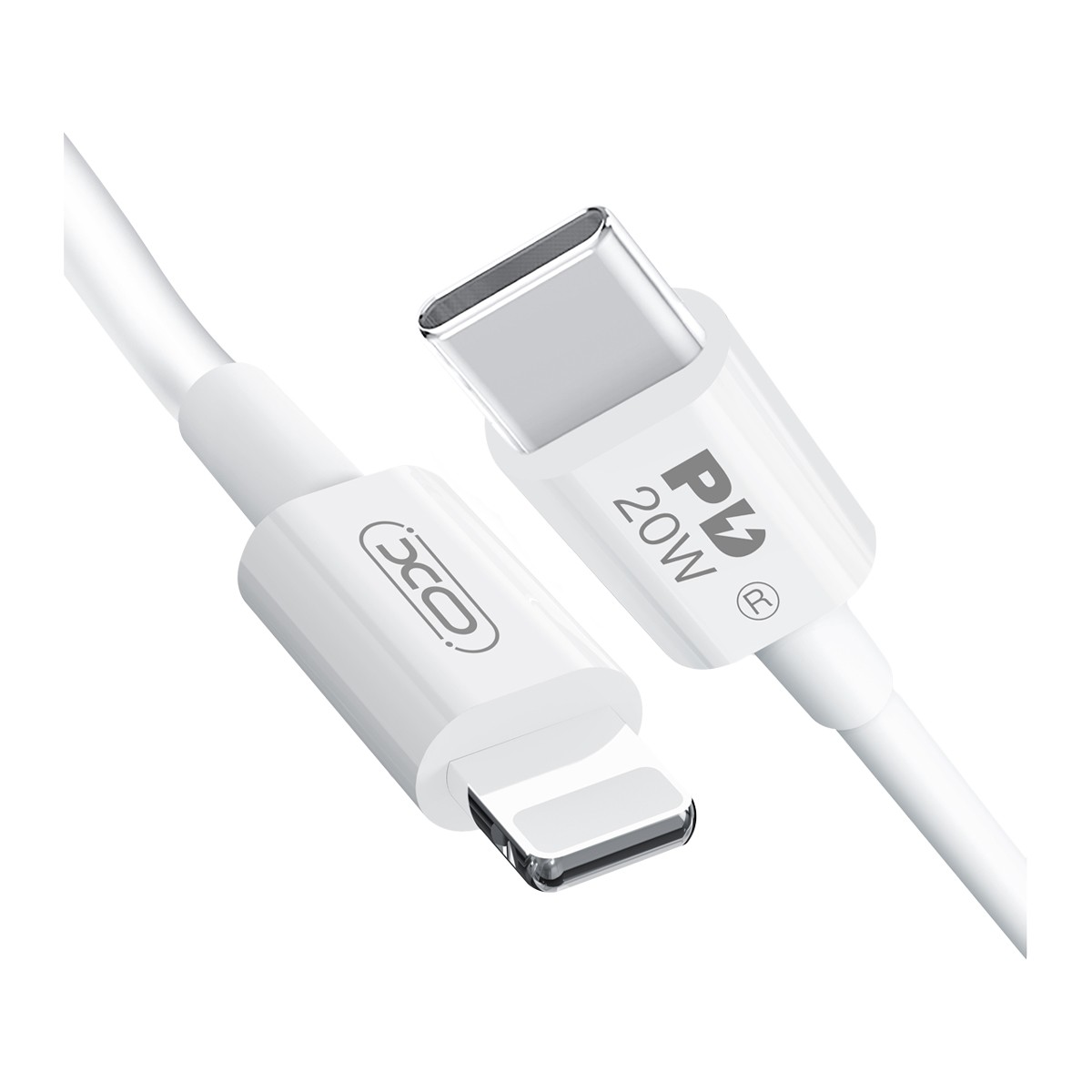 เอ็กซ์โอ สายชาร์จ Type-C to Lightning PD20W รุ่น XO-NB-Q189B ขนาด 2 ม. สีขาว - Big C Online