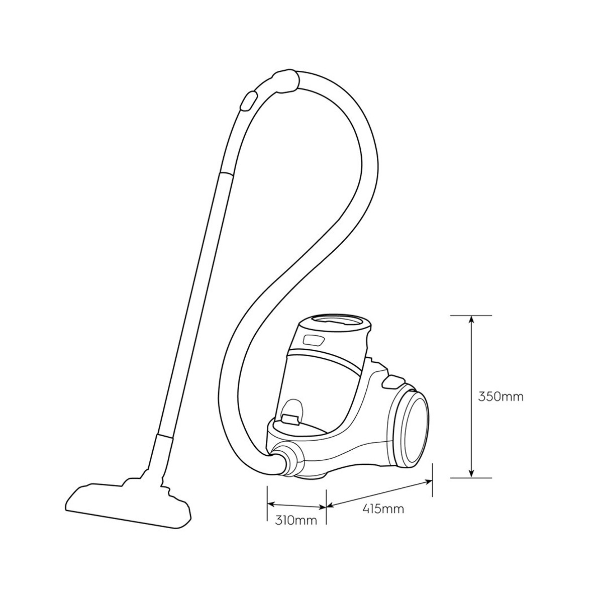อีเลคโทรลักซ์ เครื่องดูดฝุ่น Ease C4 รุ่น EC41-2DB - Big C Online