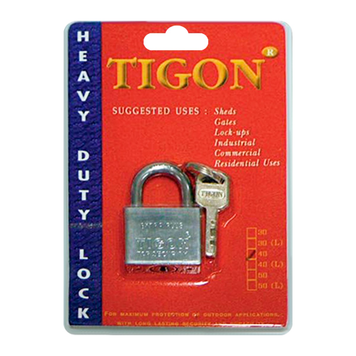 ทีก้อน (Tigon) กุญแจชุบโครเมี่ยม 40 มิล คอสั้น 40 มม. - Big C Online