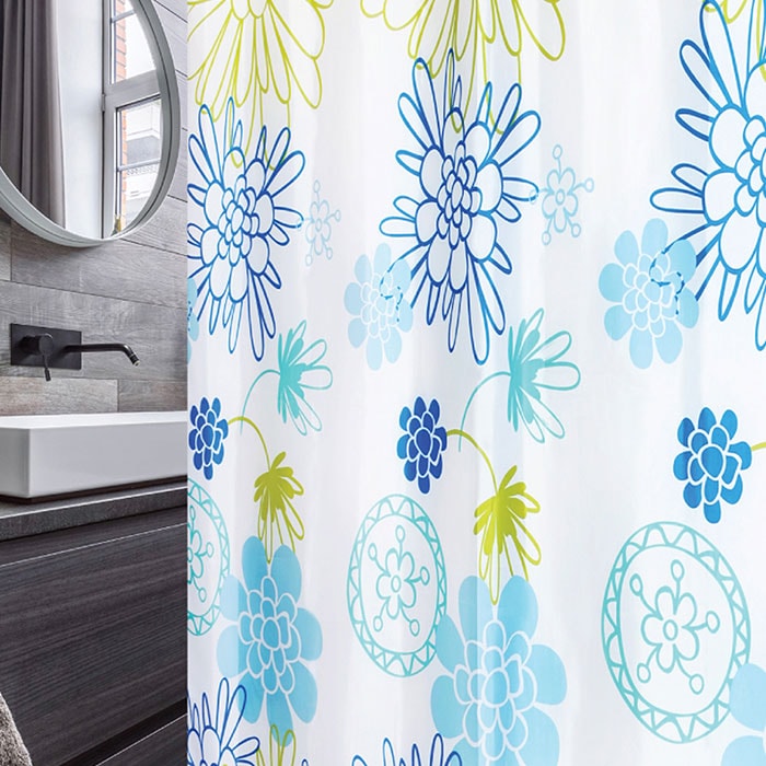 บ๊าธธิน่า ม่านห้องน้ำผ้าโพลีเอสเตอร์ รุ่น SCP-23 SPATEX DESIGN ลายเส้น ...