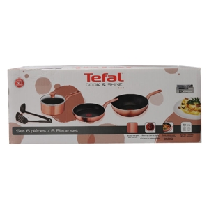 ทีฟาล์ว COOK SHINE ชุดหม้อกระทะ 6 ชิ้น - Big C Online