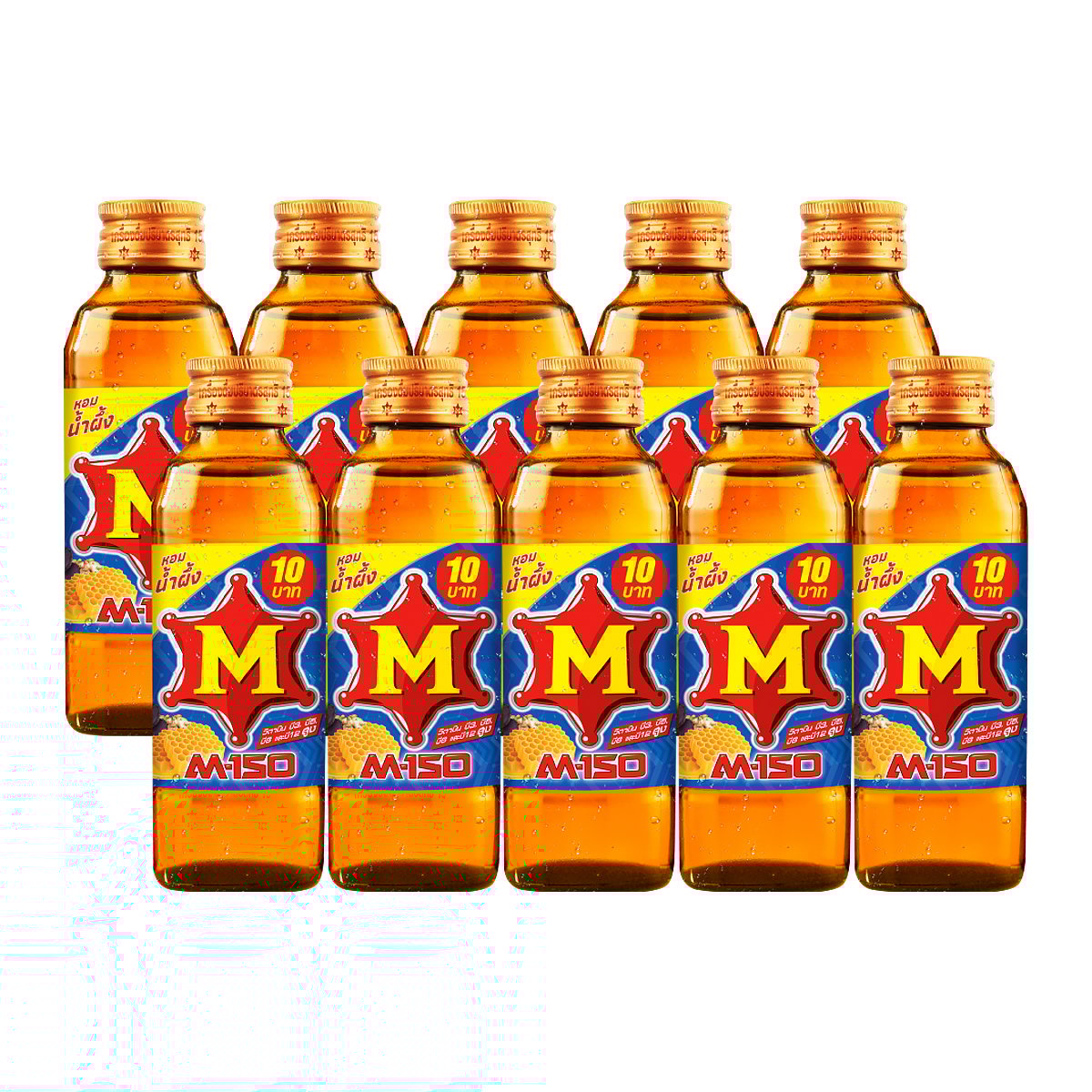 เอ็ม-150 เครื่องดื่มชูกำลังผสมน้ำผึ้ง 150 มล. แพ็ค 10 - Big C Online
