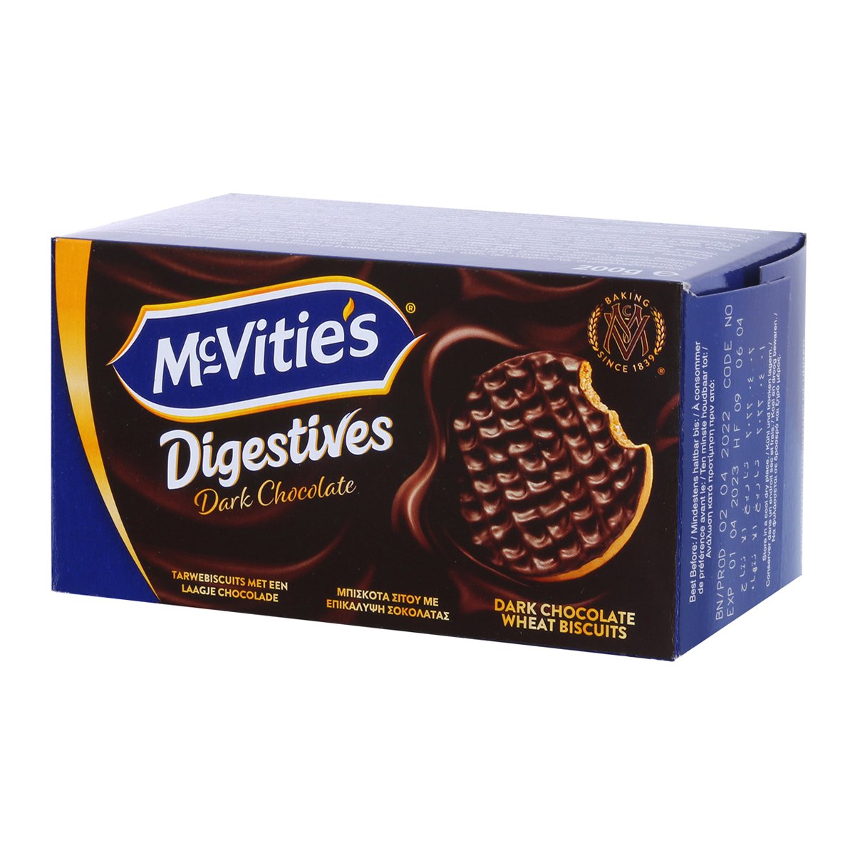 แมคไวตี้ส์ ไดเจสทีฟ บิสกิตเคลือบดาร์กช็อกโกแลต 200 ก. - Big C Online