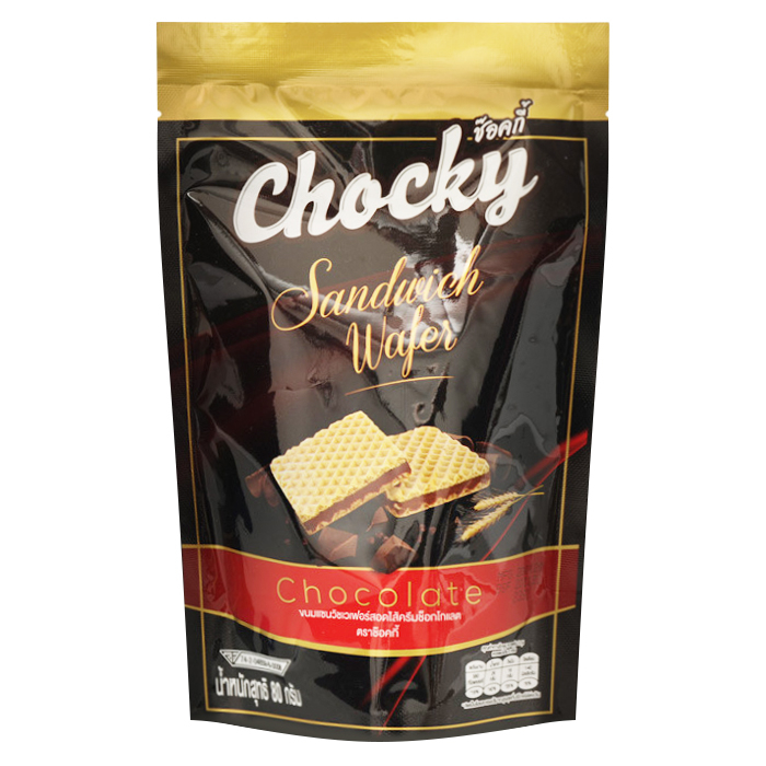 ช๊อคกี้ ขนมแซนวิชเวเฟอร์สอดไส้ครีมช็อกโกแลต 80 ก. - Big C Online