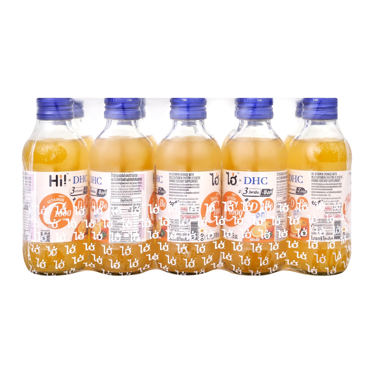 ไฮ่! x DHC เครื่องดื่มวิตามินซี 200% กลิ่นส้มยูซุ 145 มล. แพ็ค 10 - Big C Online