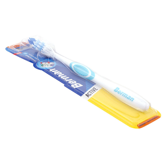 เบอร์แมน แปรงสีฟัน รุ่นแอ็คทีฟ มีเดียม (สินค้าคละสี ไม่สามารถเลือกได้ ...