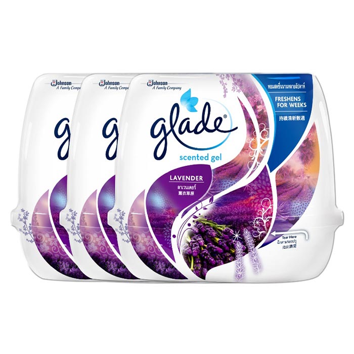 เกลด เซ็นท์เต็ด เจลหอมปรับอากาศ กลิ่นลาเวนเดอร์ 180 ก. แพ็ค 3 - Big C Online