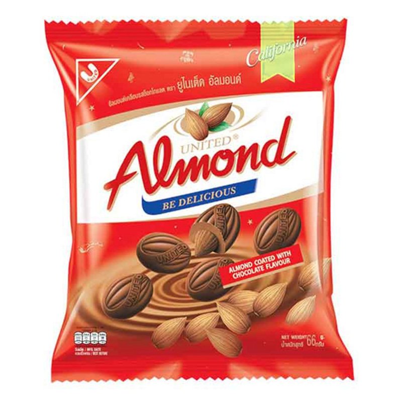 ช็อกโกแลต ยูไนเต็ด อัลมอนด์ 66 กรัม - Big C Online