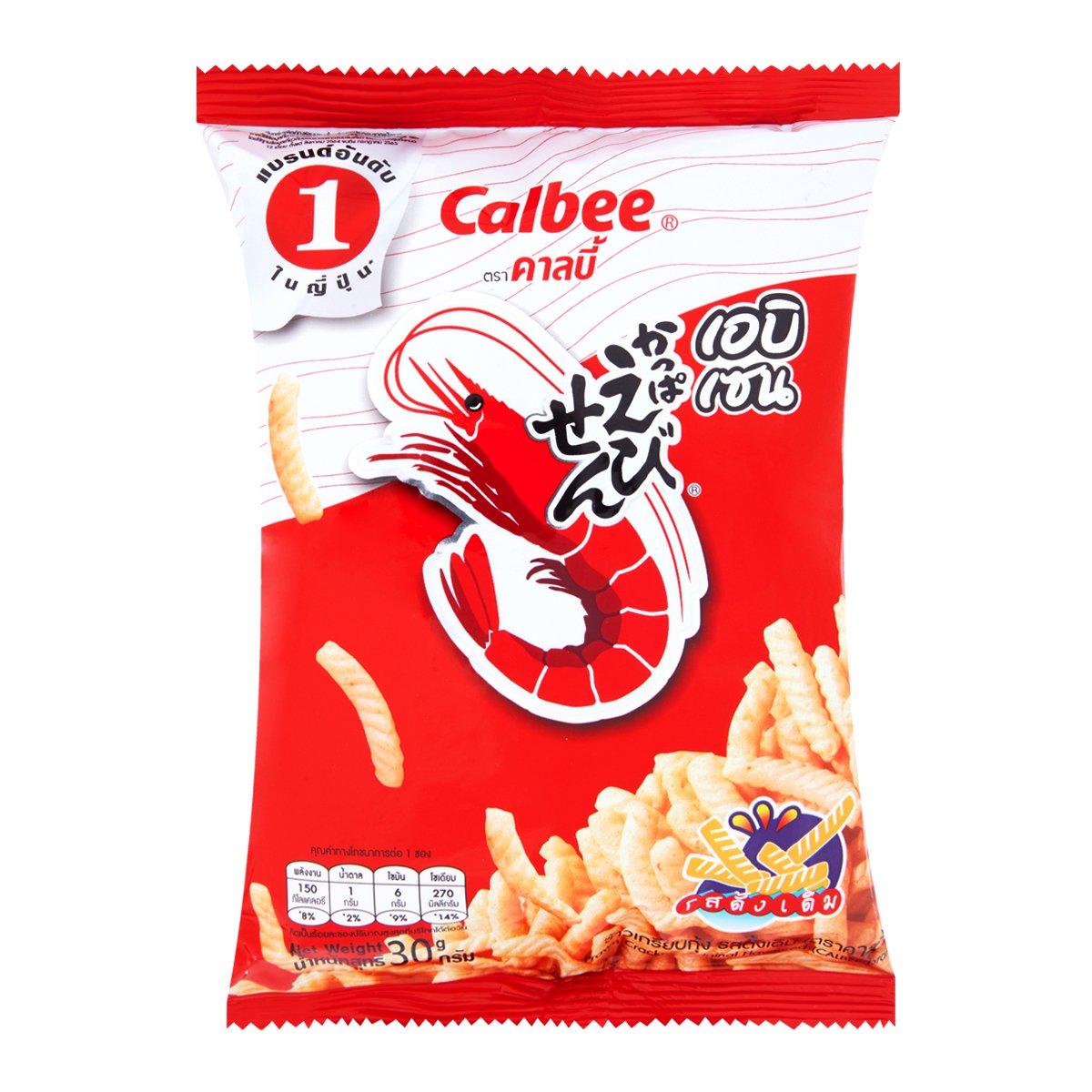 คาลบี้ ข้าวเกรียบกุ้ง รสดั้งเดิม 30 ก. - Big C Online