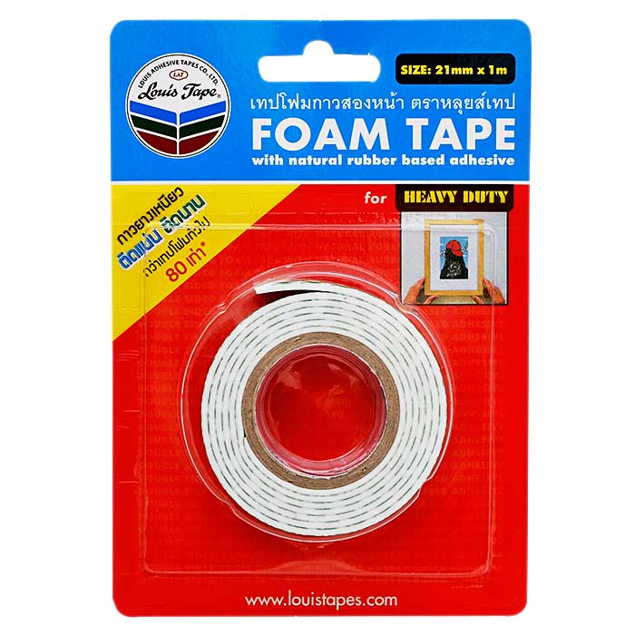 หลุยส์เทป เทปโฟมกาวสองหน้า ขนาด 21 มม. x 1 ม. - Big C Online
