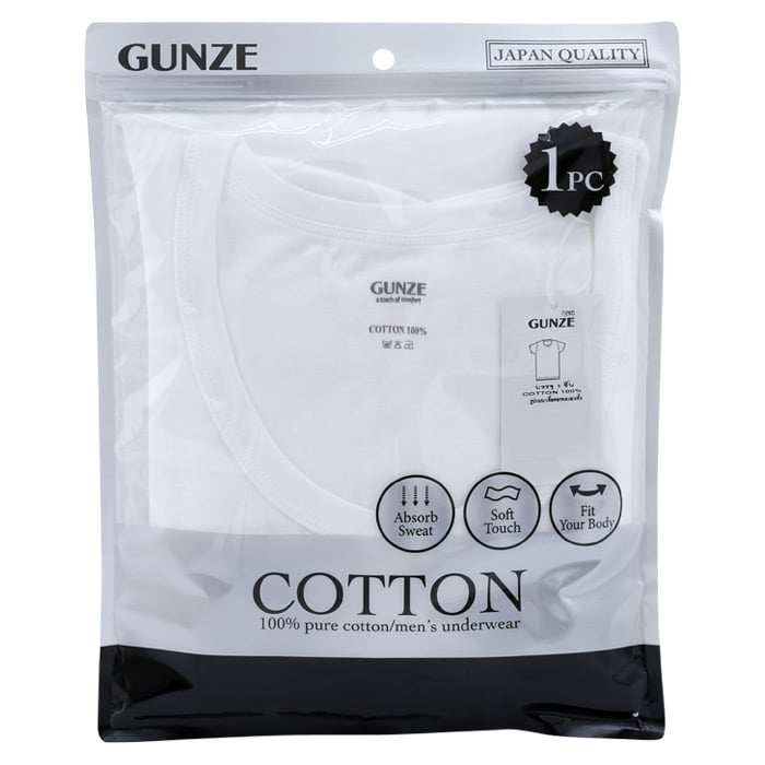 กุลเซ่ เสื้อยืดคอกลมแขนสั้น รุ่น GC1641 สีขาว ขนาด M - Big C Online