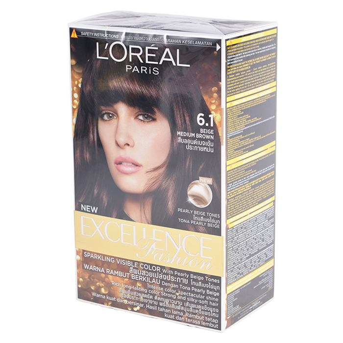 ลอรีอัล เอกซ์เซลเล้นซ์ แฟชั่น เลอเบจ ครีมเปลี่ยนสีผม เบอร์ 6.1 ขนาด 172 ...