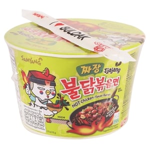 ซัมยัง ราเมนกึ่งสำเร็จรูป รสไก่ซอสถั่วดำ สูตรเผ็ด แบบแห้ง 105 ก. - Big ...