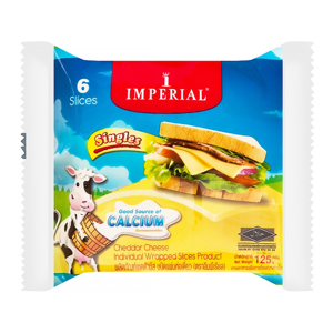 อิมพีเรียล เชดด้าชีส 6 สไลซ์ 125 ก. - Big C Online