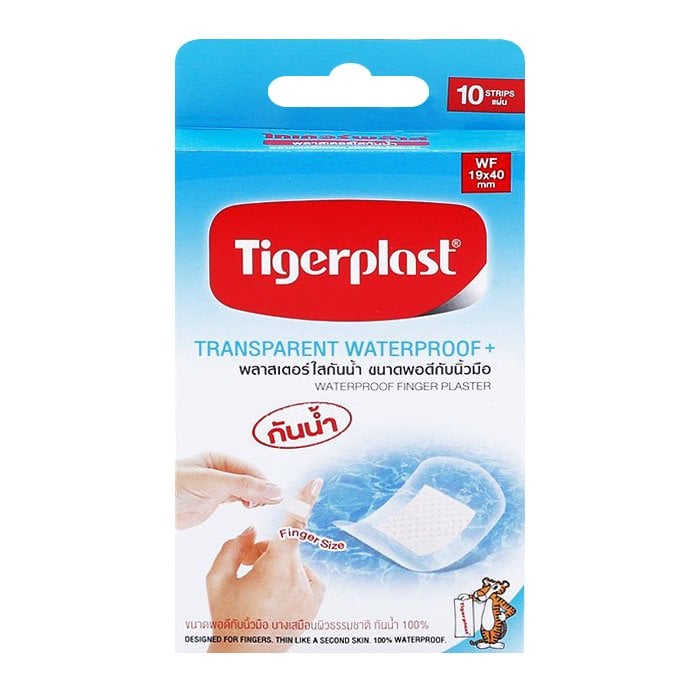 ไทเกอร์พล๊าส พลาสเตอร์ใสกันน้ำ 10 ชิ้น - Big C Online