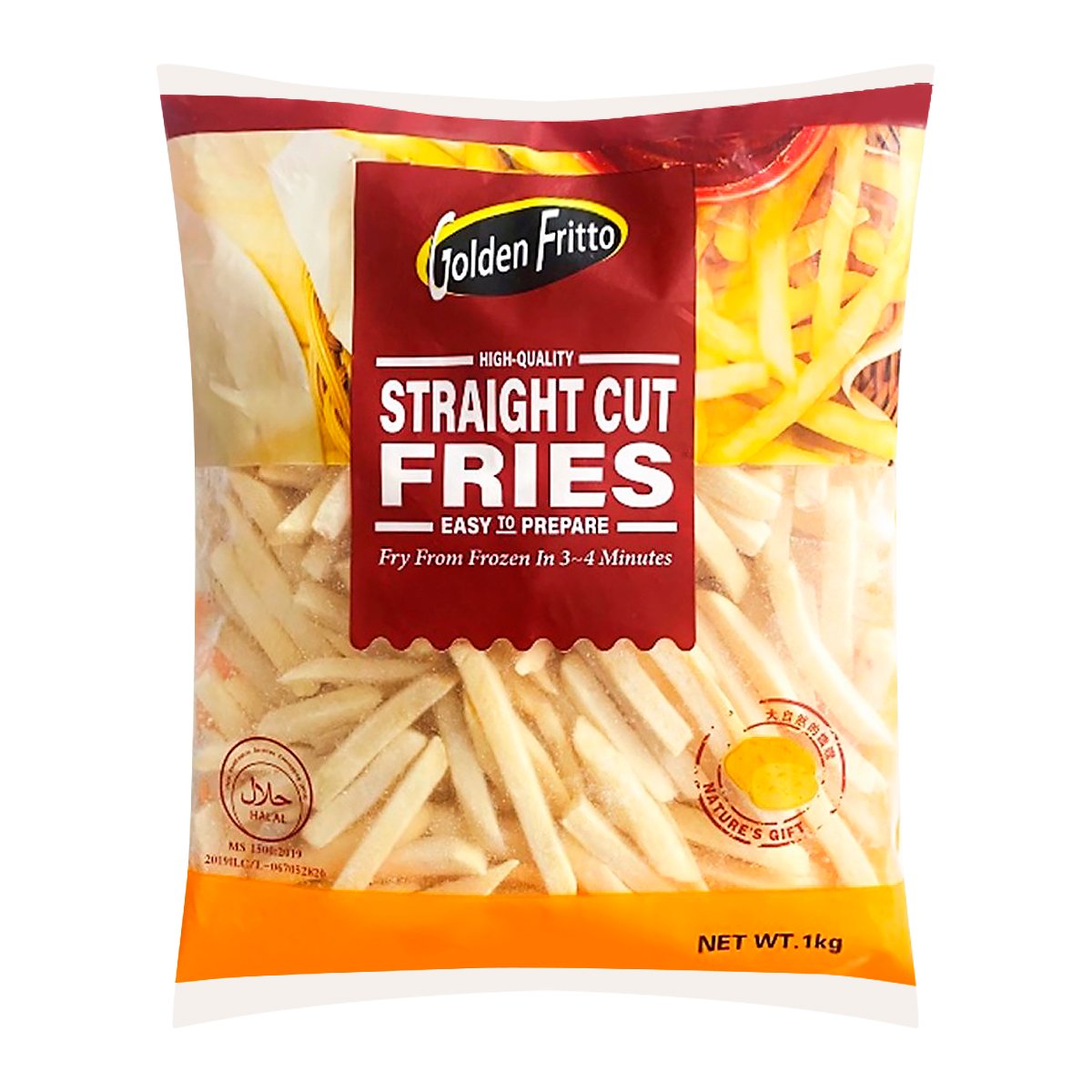 โกลเด้น ฟริตโต มันฝรั่งเส้นใหญ่ แช่แข็ง 1 กก. - Big C Online