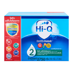 ไฮคิว พรีไบโอโพรเทก นมผงดัดแปลงสูตรต่อเนื่องสำหรับทารกและเด็กเล็ก ช่วง ...